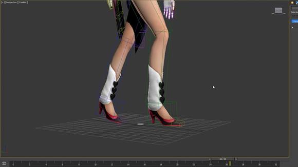 【3Dmax-腿部动画制作】
