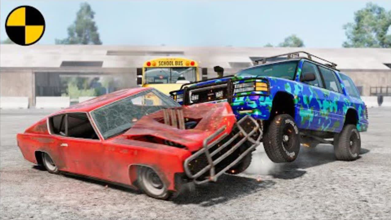 车祸模拟器:碰碰车大挑战,看看谁的铁头功厉害