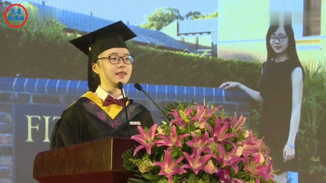 江苏大学美女毕业典礼发言 非常棒的演讲