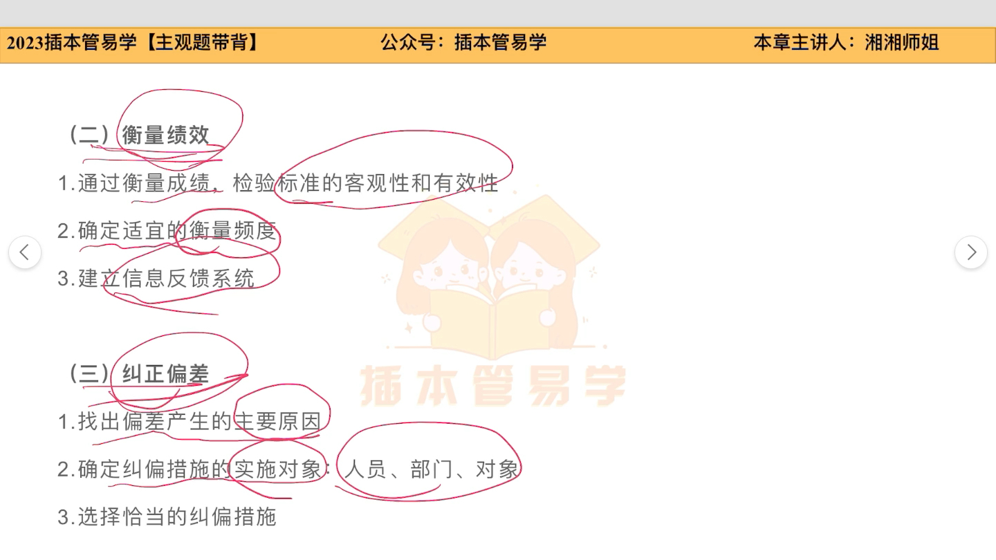 ...专升本/专插本】管理学第十五章带背,15mins带你背完控制与控制过程