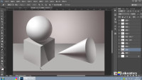 Photoshop绘制几何形体