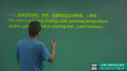 考研英语基础阶段写作金句 长句写法--非谓语动词+独立主格结构 文都...