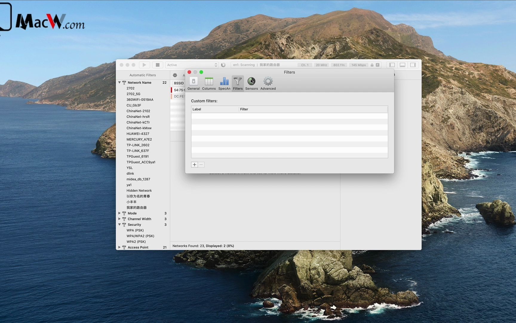 WiFi Explorer Pro 3 for Mac(wifi网络管理工具)