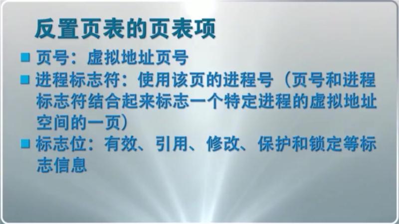 南京大学老师主讲计算机操作系统:第39讲,反置页表