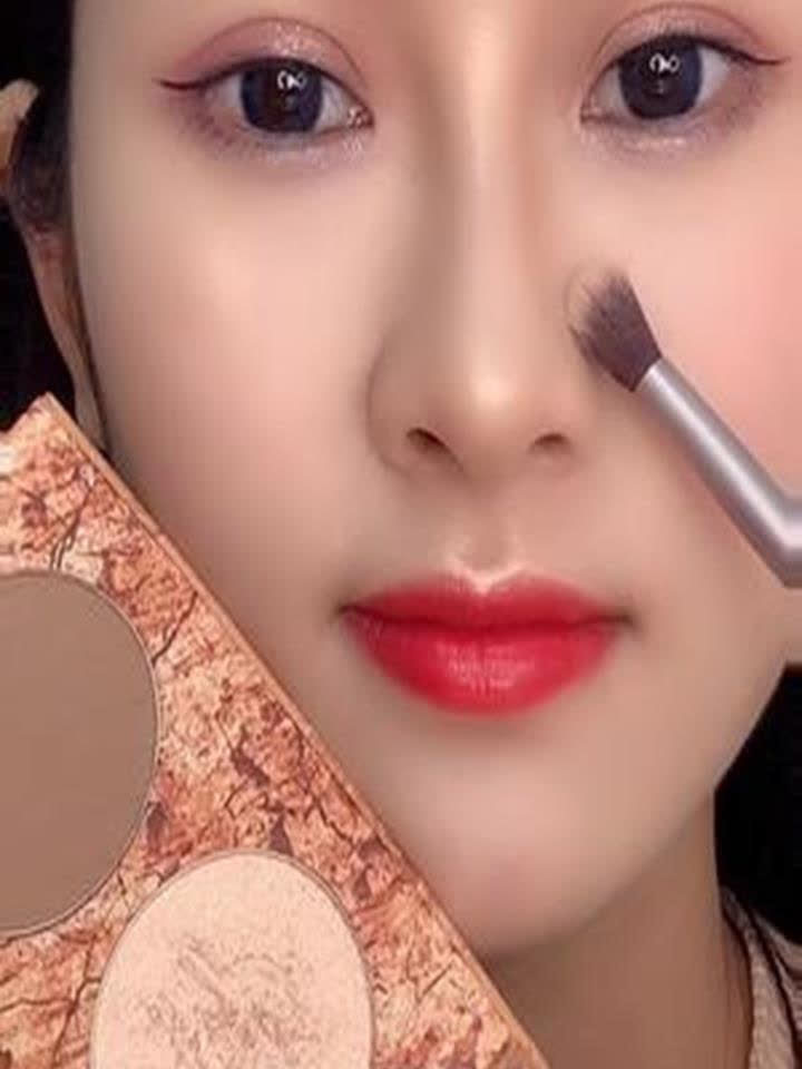 塌鼻梁的姐妹赶紧试试吧~ 修鼻梁教程