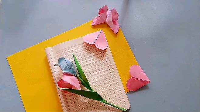 两款简单又好看的书签,一学就会,快来给孩子做一个吧