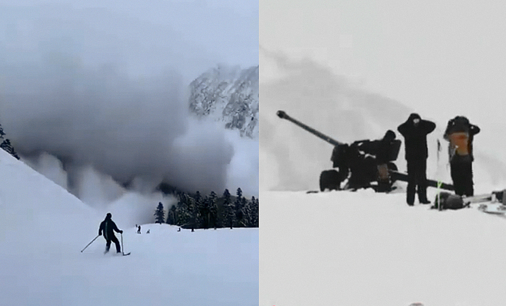 俄罗斯一滑雪场突发雪崩!人群瞬间被“吞噬” 疑似曾有人开炮!