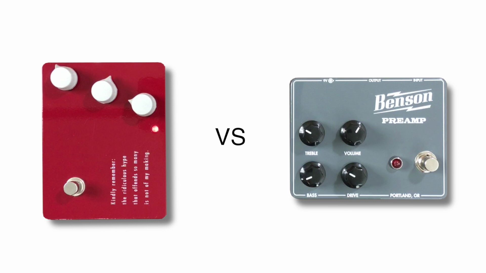 Klon KTR效果器 vs Benson Pre Amp(本森前置放大器)