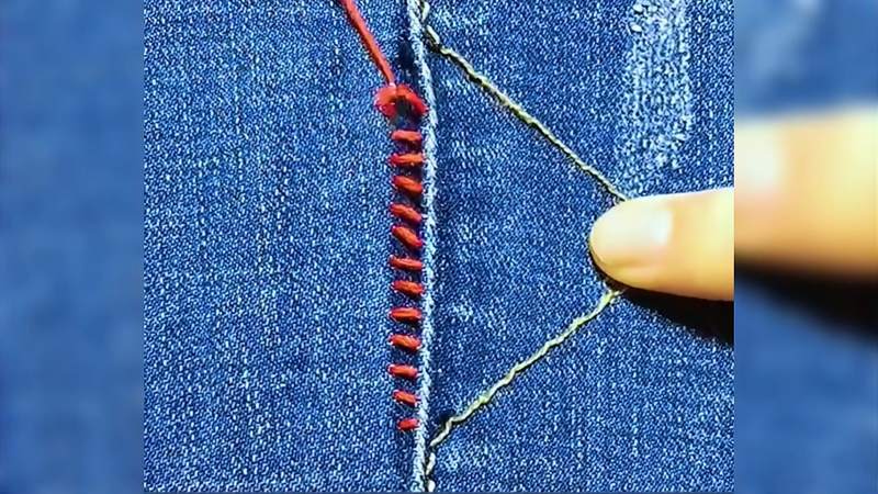 衣服破洞无痕缝补小技巧