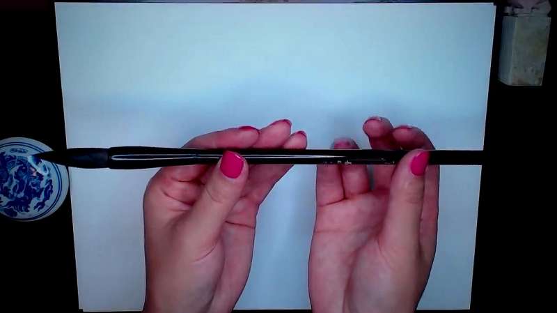 婷婷ASMR 中国书法 - 墨水研磨和画笔声音