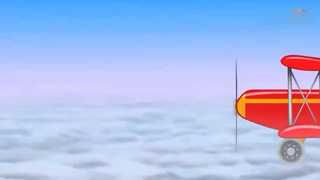 认识各种飞机:直升机、客机、战斗机、热气球,飞机动画片
