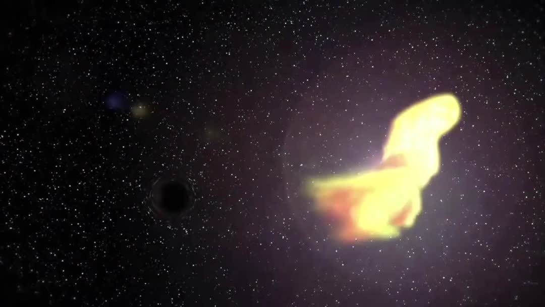 电脑模拟:看黑洞是如何影响身边物质