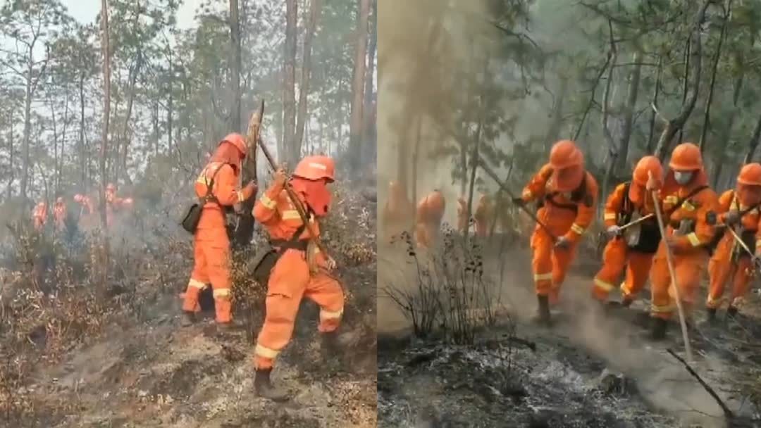 西昌森林火灾明火全部扑灭 各方力量通宵鏖战:再增8架直升机灭火