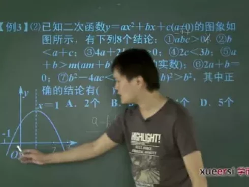 【初三数学】:二次函数的图像及基本性质进阶篇(上)例3