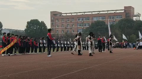 校运会开幕式班级美女性感热舞表演(19)