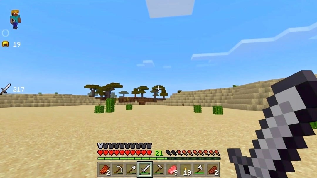 我的世界:食物快被我吃完了 还好外面有很多小动物 不用担心