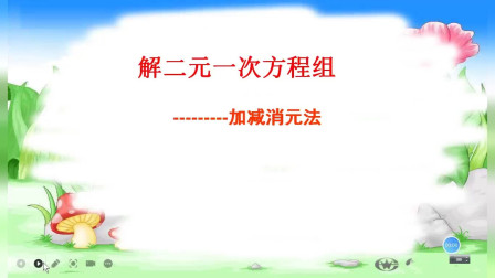 人教版数学七年级下册 8.2.2《加减消元法解二元一次方程组》