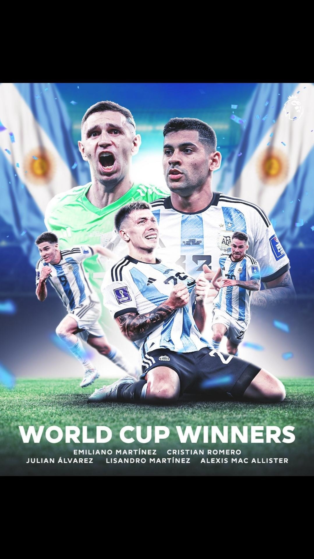 阿根廷获得本届世界杯冠军!#2022世界杯 #阿根廷夺冠 #梅西