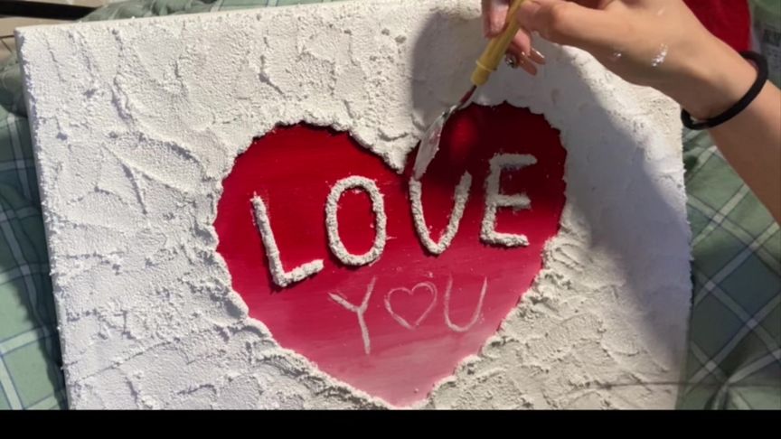 麻烦给我众筹一个对象陪我过520#处女座 #石英砂肌理画 #画画ߎ