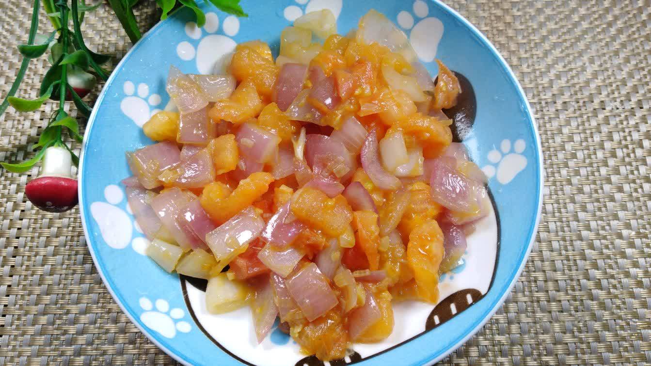 婴儿辅食添加食谱之番茄炒洋葱,制作简单营养丰富