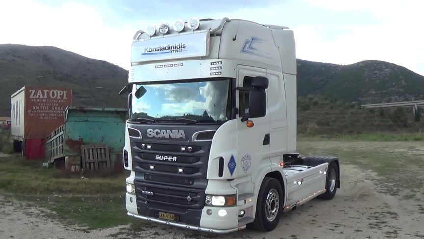 V8引擎的斯堪尼亚卡车,内饰真豪华