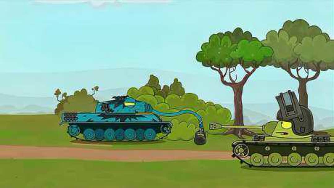 坦克动画世界:别人打架靠武力,小黄坦克靠脑力,专挑弱点去下手