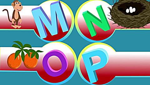 早教益智动画英语儿歌: ABCD字母歌, 儿童惊喜的声音