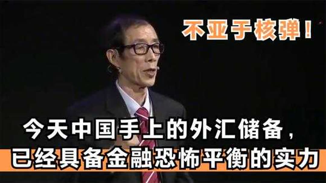 陈平教授:今天中国手上的外汇储备,已经具备金融恐怖平衡的实力