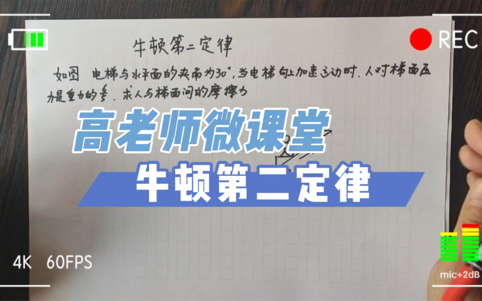 高老师微课堂——牛顿第二定律例题(一天一题)
