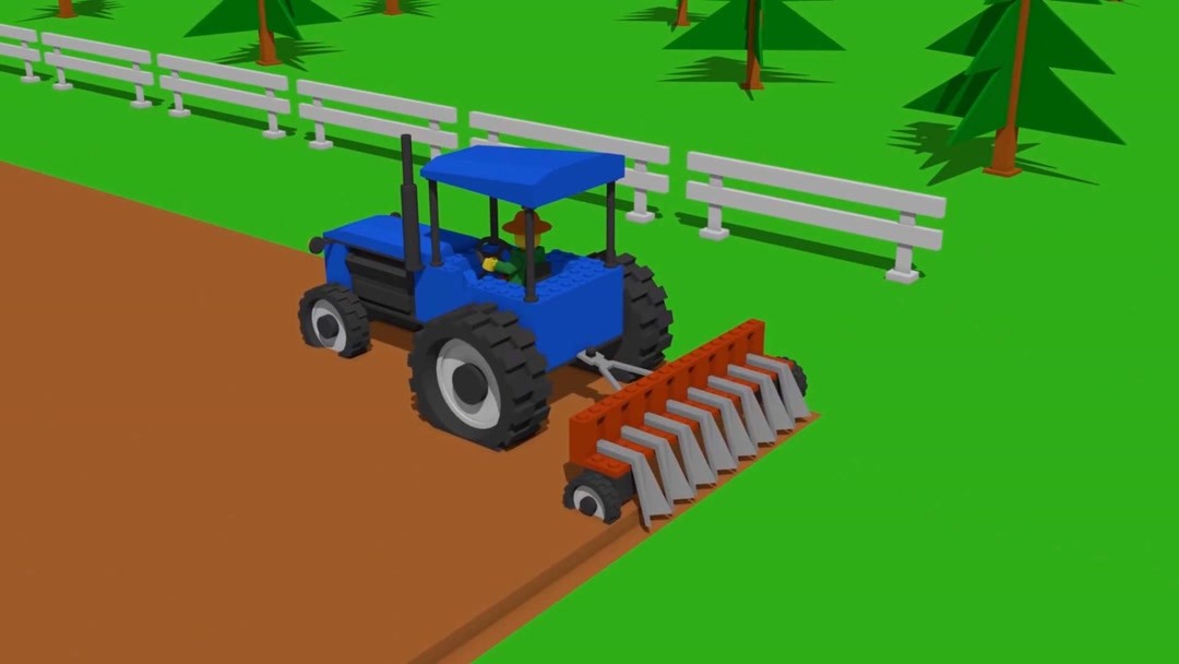 挖掘机益智动画 第180集 工程车施工了