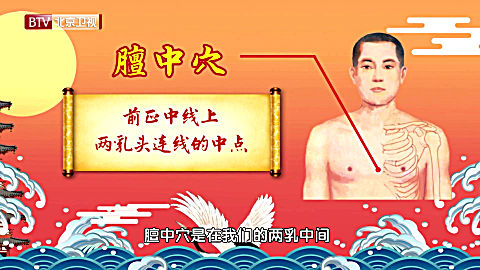 调理胸闷憋喘——膻中穴