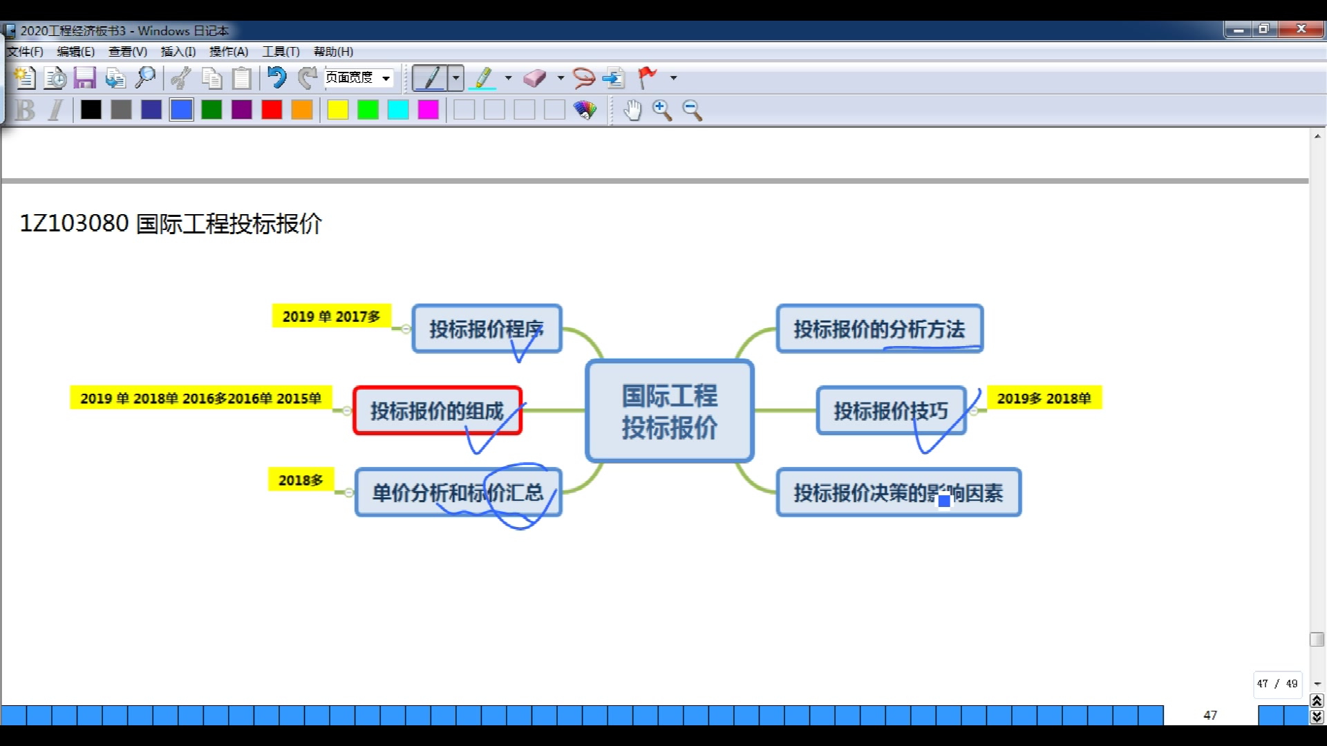 T2020一建经济精讲51(国际工程投标报价)完结