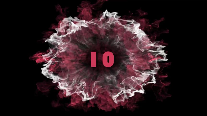 绚丽粒子10秒倒计时视频素材(有音乐)#倒计时 #10秒倒计时