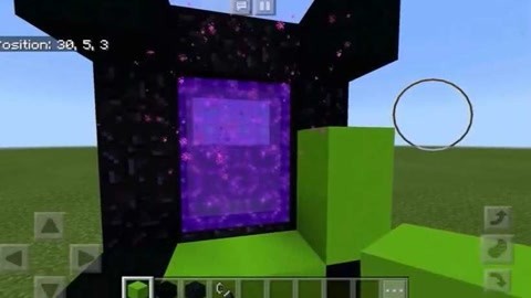 我的世界:教你学会制作传送门进入苦力怕的世界!