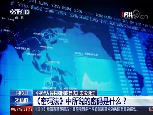 ...《中华人民共和国密码法》表决通过 《密码法》中所说的密码是什么?