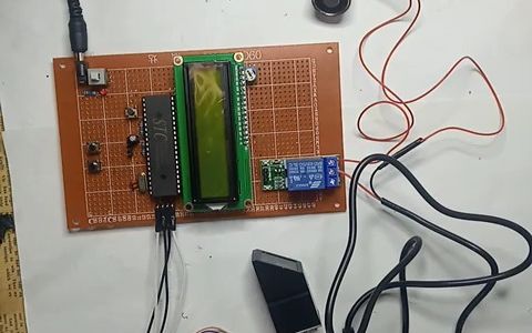 51单片机电路设计指纹开门识别电磁铁继电器可定制功能STM32.mp4