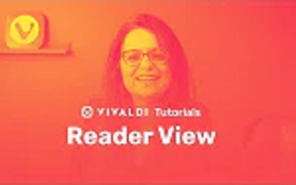 05【Vivaldi浏览器教程 中文字幕】阅读模式 Reader View in Vivaldi