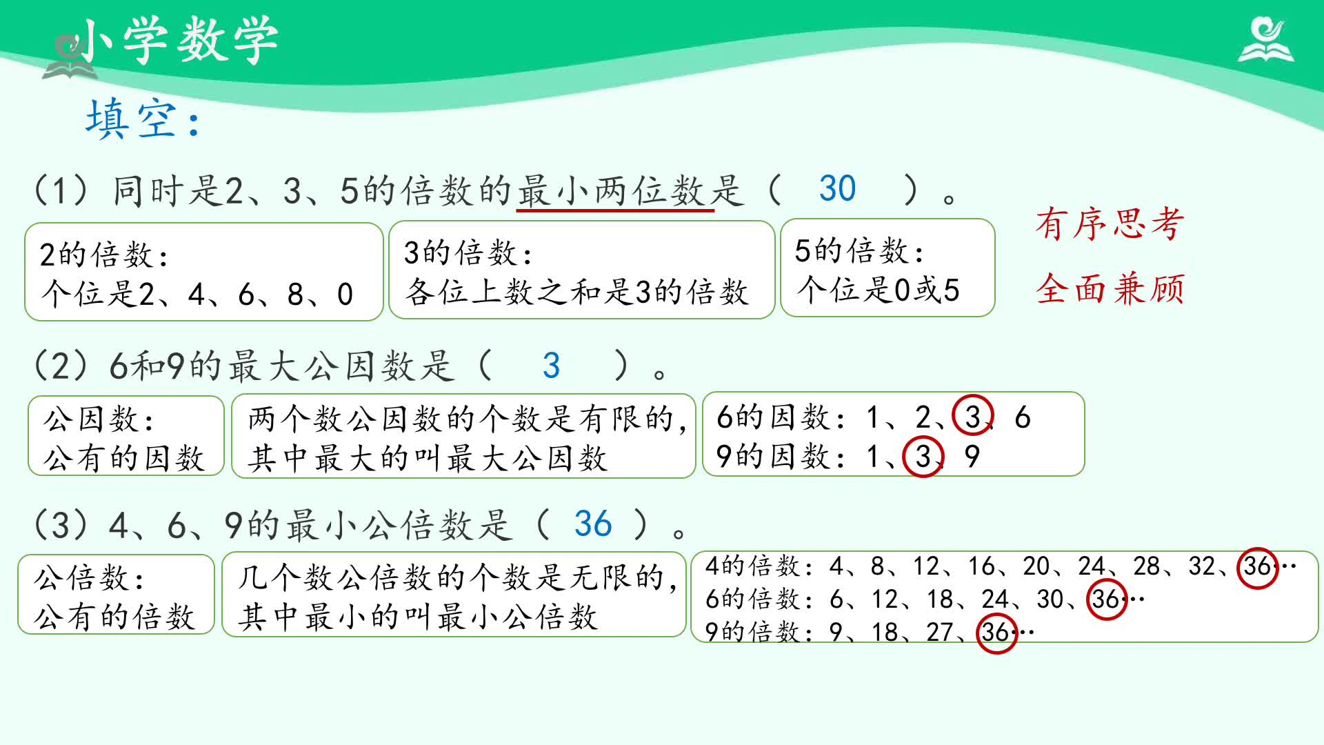 整理和复习:数的认识(三)