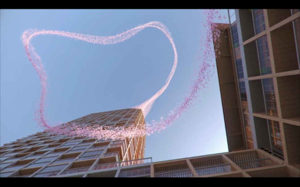 太美了•禅意花园汇聚成三重生活的建筑动画