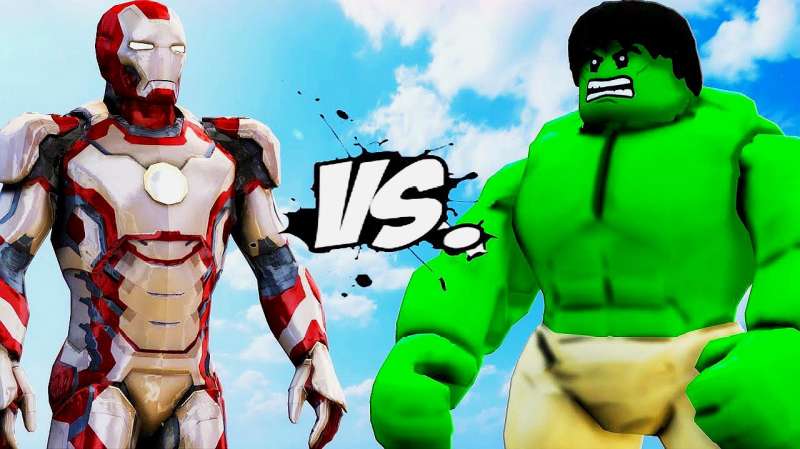 趣味动画:钢铁侠与绿巨人在城市里展开激烈战斗!