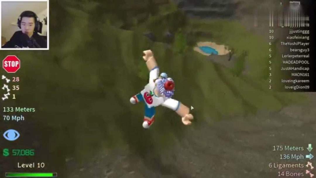 小飞象解说 Ro坠落模拟器 疯狂木偶人踹他一脚爆笑