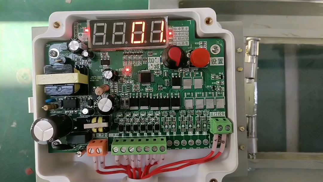 「佑富」怎么设置可编程气动锤控制柜,气锤控制仪调试方法