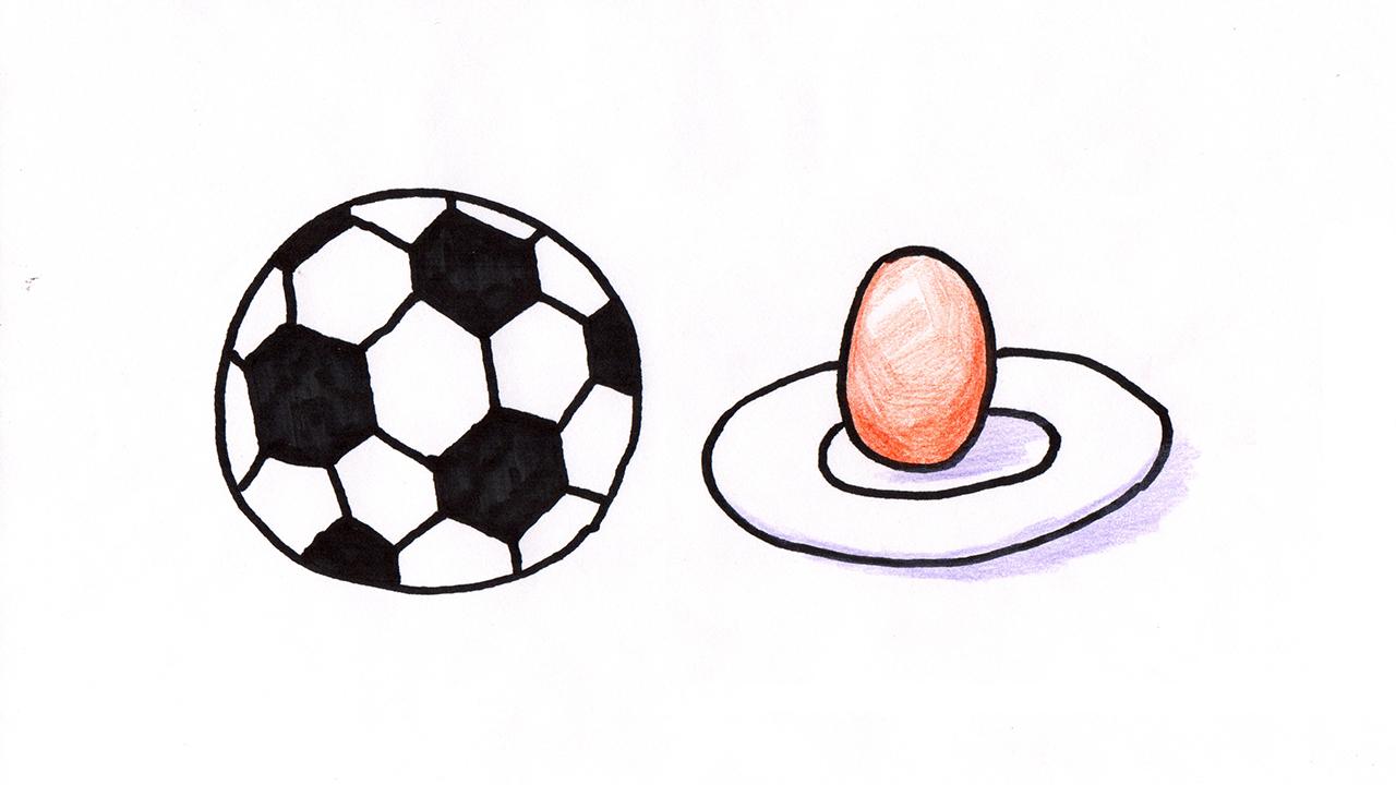 识字母学画画:有趣的字母画O