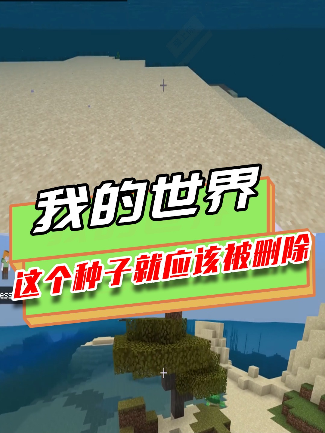 我的世界:这个种子就应该被删除,地图上还有特殊的图案