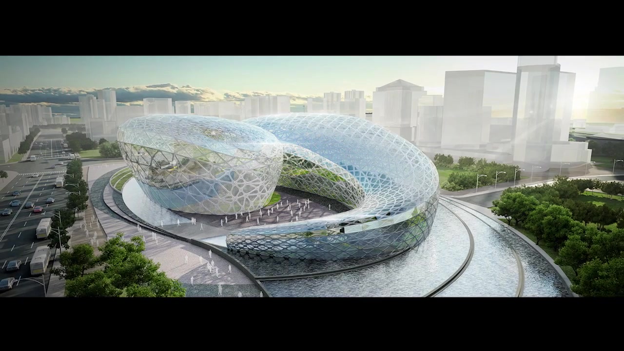 国外建筑动画漫游,3dmx ,地产动画漫游vr渲染,效果惊艳,很棒的建筑cg...