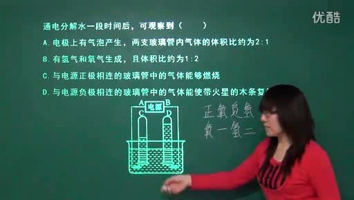 初中化学 电解水实验01