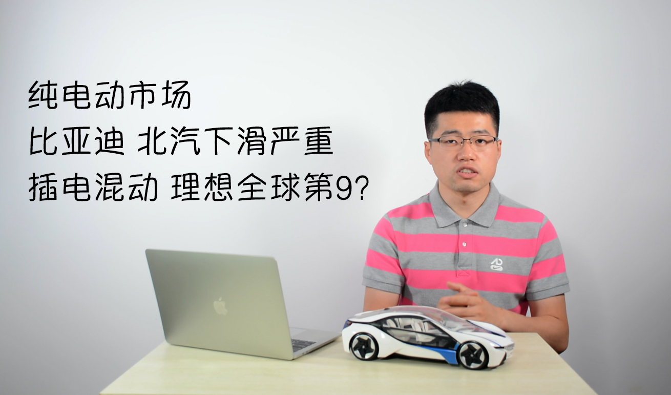 纯电动市场 比亚迪 北汽下滑严重 插电混动 理想全球第9?