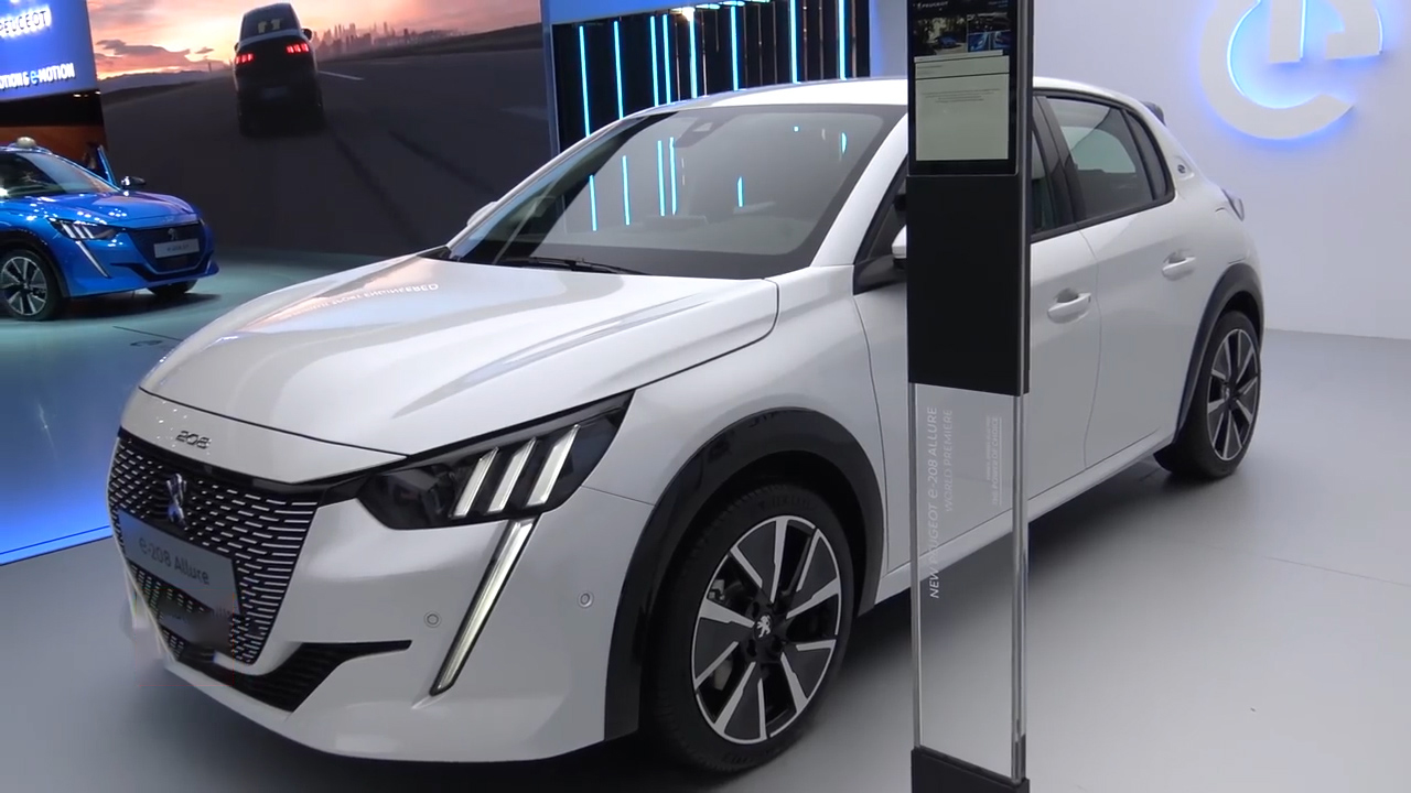 【2019日内瓦车展】综合续航450公里,电动车标志e-208车展实拍