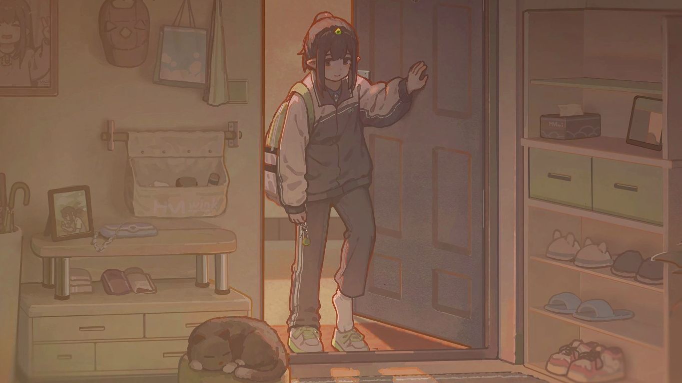 某一天一位初中生回到家时的模样