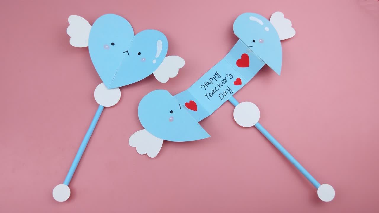 教你做一款超级好看的教师节贺卡,漂亮的魔法棒造型,太完美了